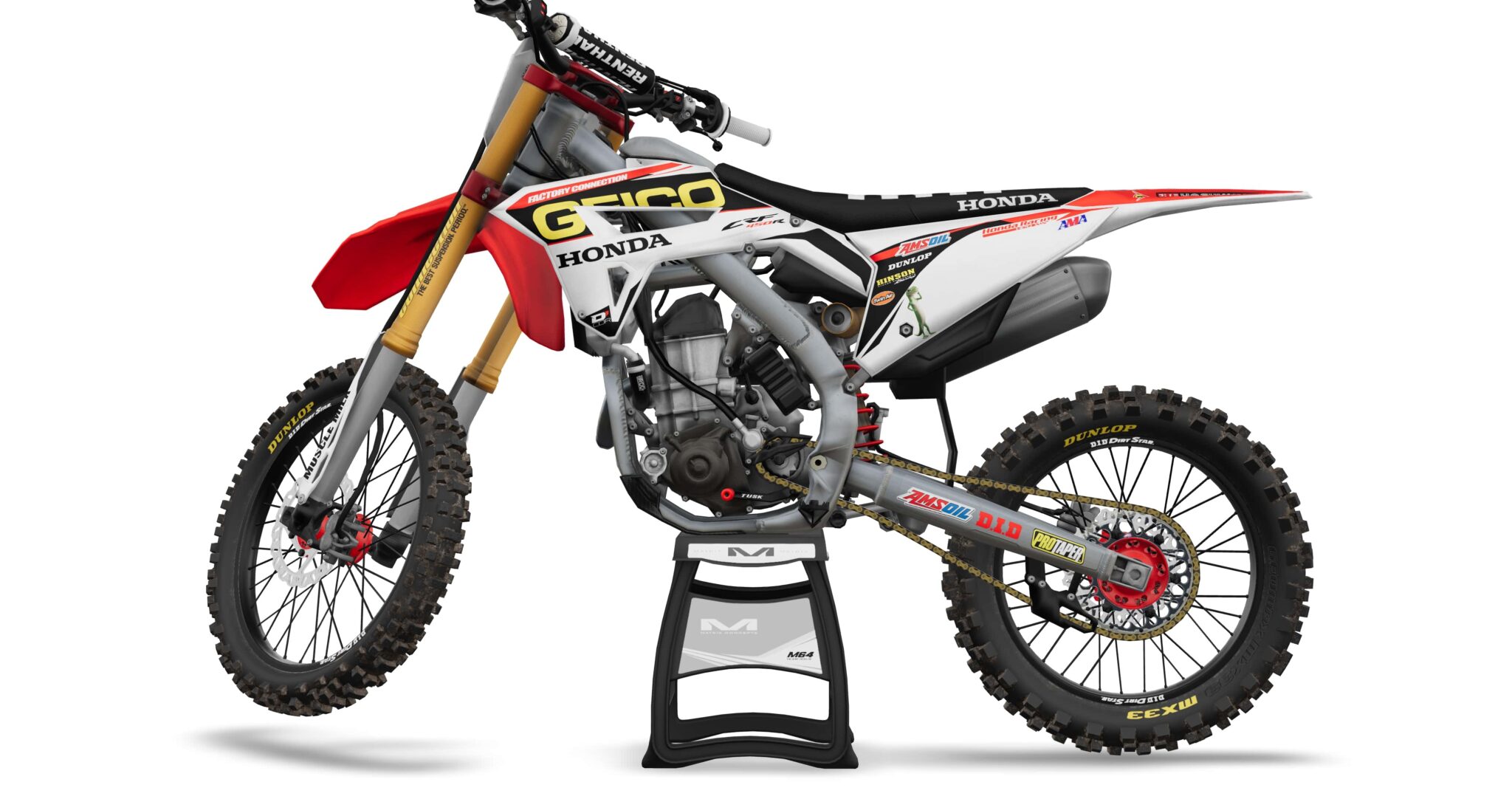 [PSD + PNT] 2010-15 CRF GEICO HONDA - MX Bikes Shop