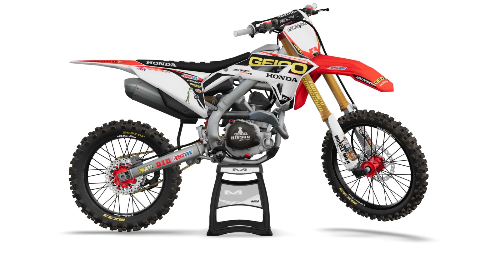 [PSD + PNT] 2010-15 CRF GEICO HONDA - MX Bikes Shop